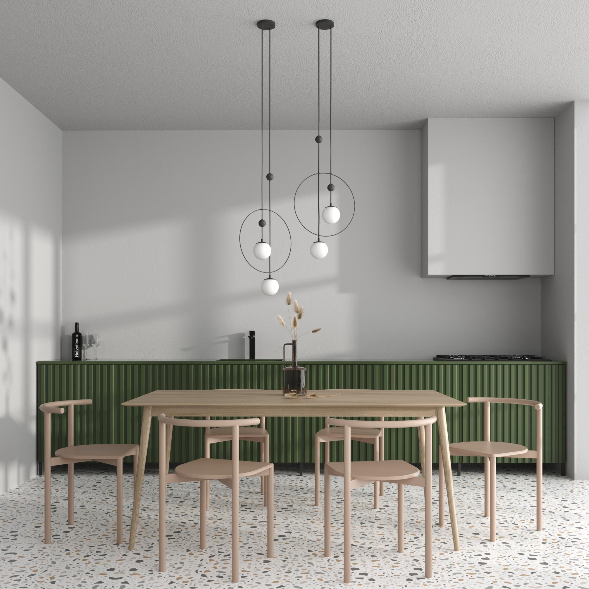 Danish Pendant Lamp “Sunderline 2B”, Modern Steel Lighting, Glass ...