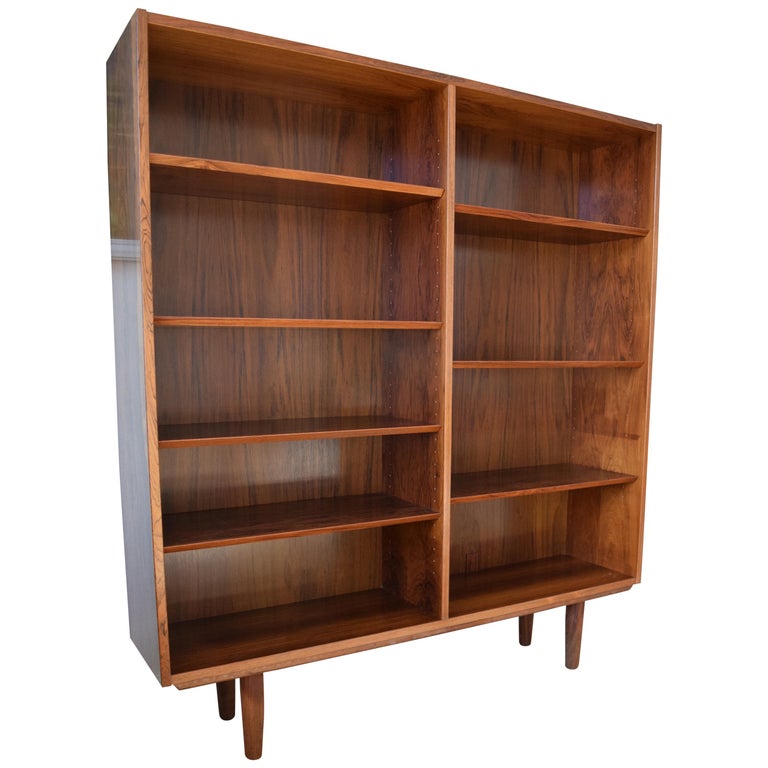 Danish Poul Hundevad Rosewood Bookcase at 1stDibs
