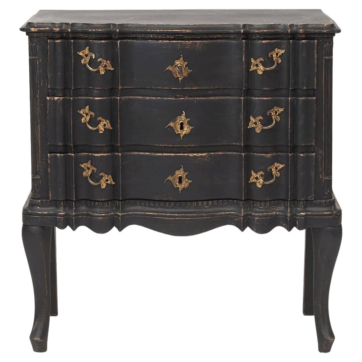 Painted Rococo Style Chest of Drawers at 1stDibs