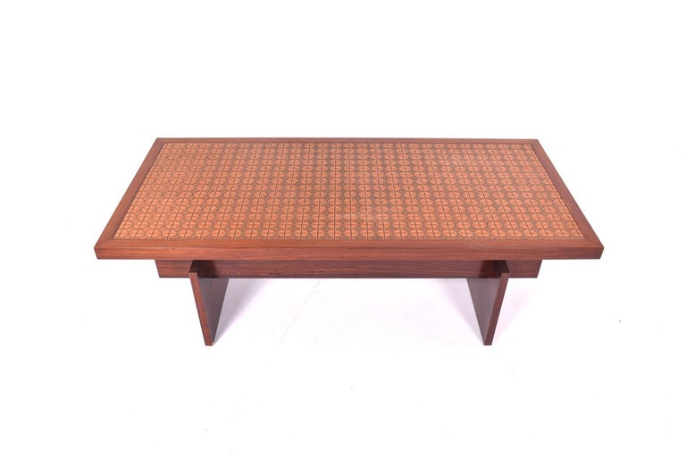 Danish Rosewood Coffee Table with Textured Copper Top, 1960s at 1stDibs ...