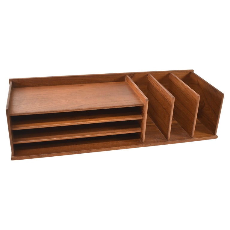 Danish Rosewood Desk Top Organizer by George Petersen For Sale at 1stDibs