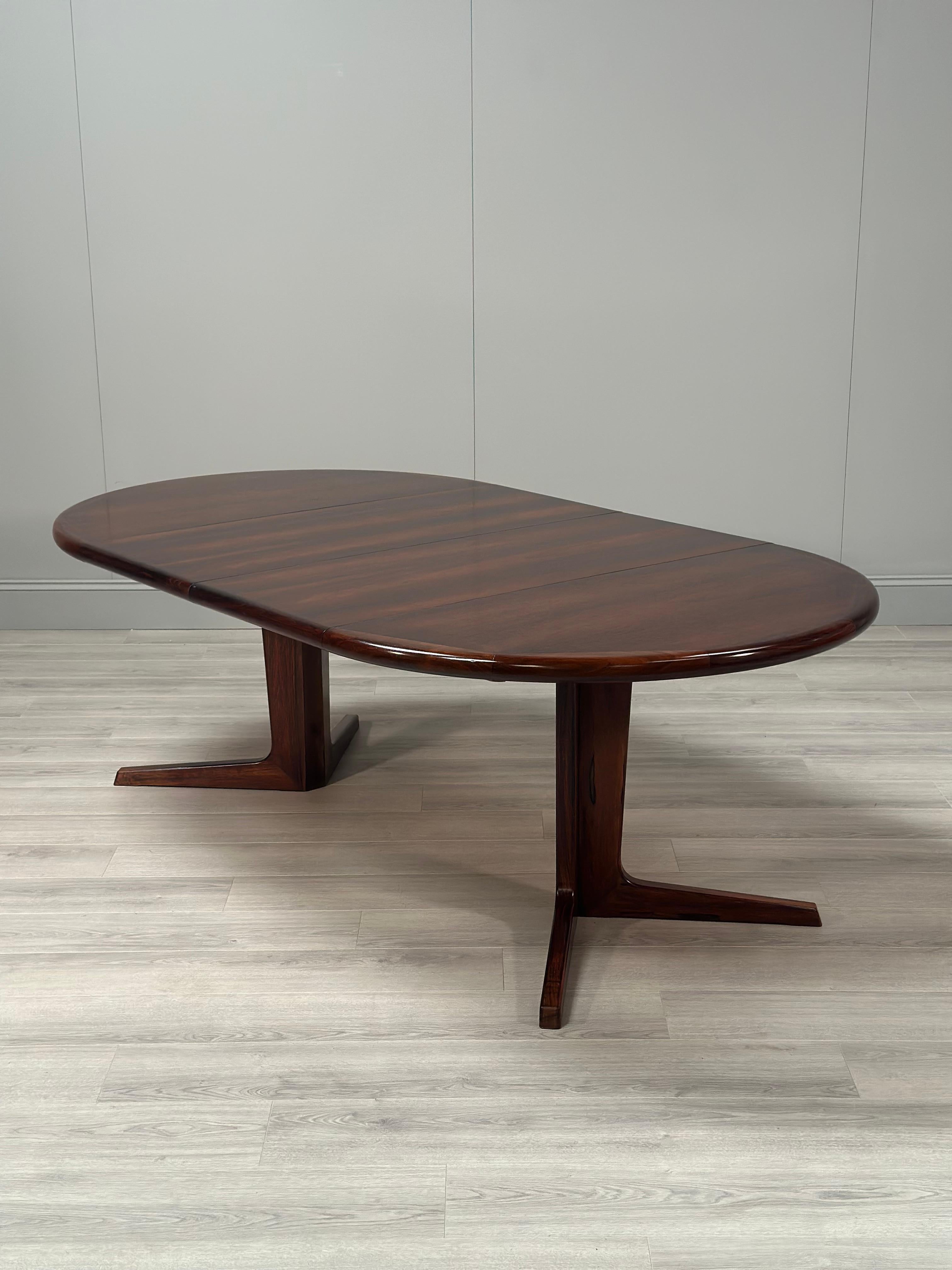 Danish Rosewood Dining Table By Bernhard Pedersen and Son For Sale at ...