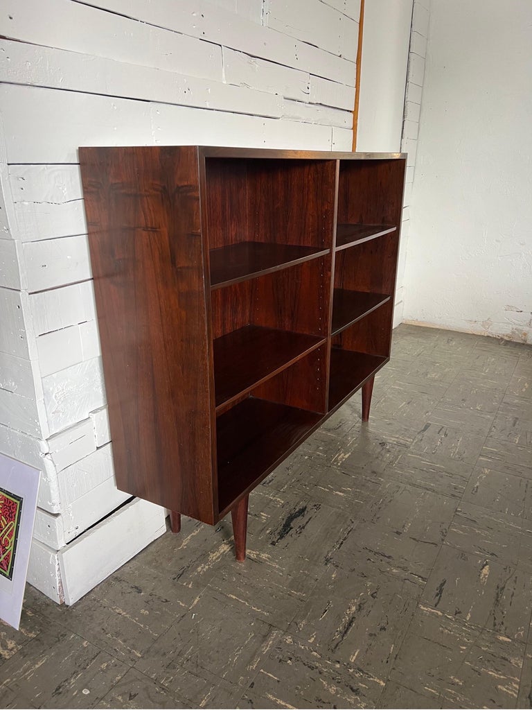 Danish Rosewood Mid-Century Modern Book Shelf Case at 1stDibs