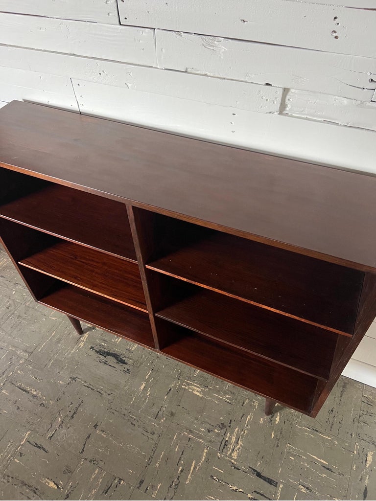 Danish Rosewood Mid-Century Modern Book Shelf Case at 1stDibs