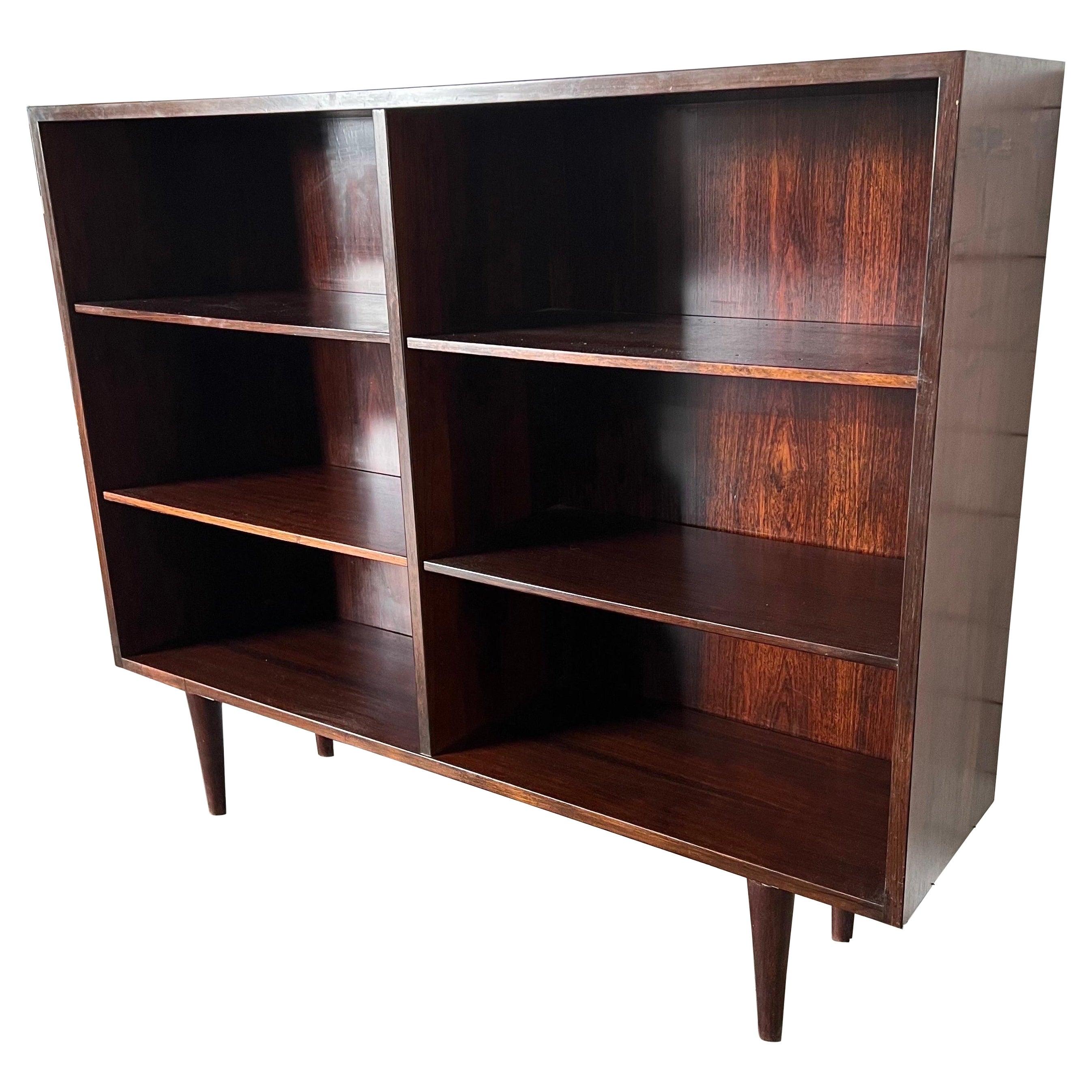 Danish Rosewood Mid-Century Modern Book Shelf Case at 1stDibs