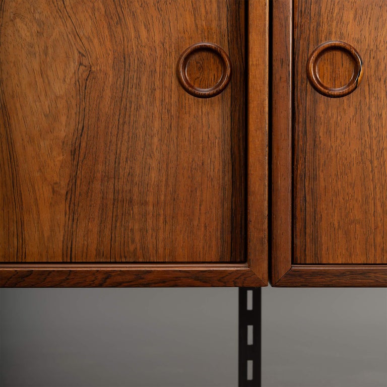 Danish Rosewood Reol Shelve Wall Unit in by Kai Kristiansen for Fm ...