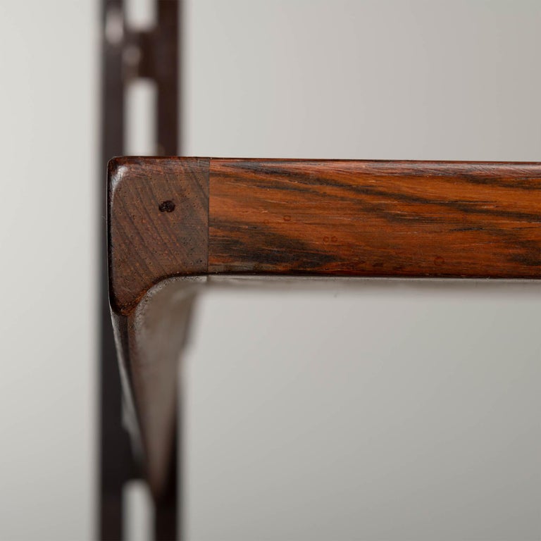 Danish Rosewood Reol Shelve Wall Unit in by Kai Kristiansen for Fm ...