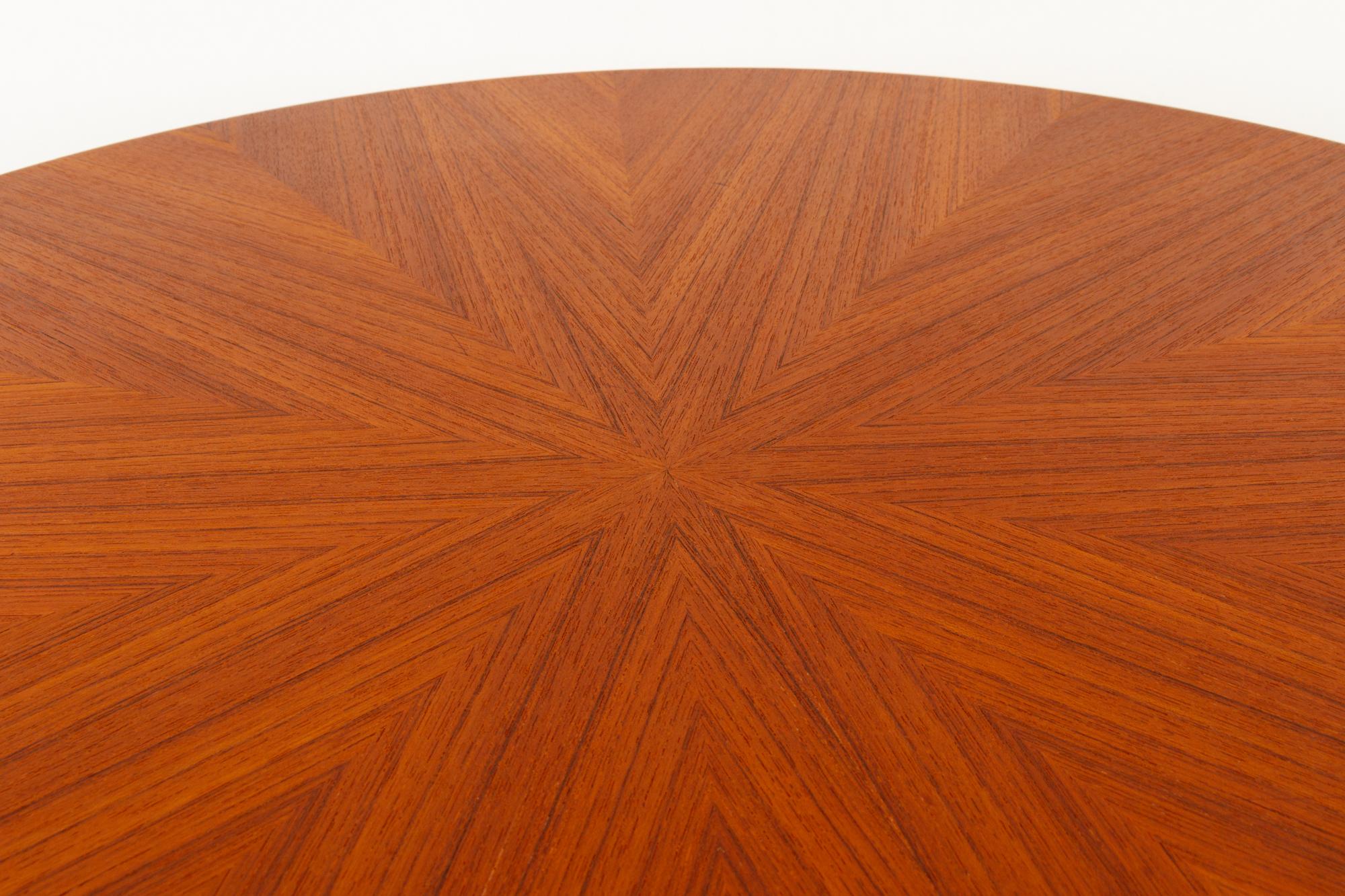 Danish Round Teak Coffee Table by Holger Georg Jensen, 1960s at 1stDibs ...