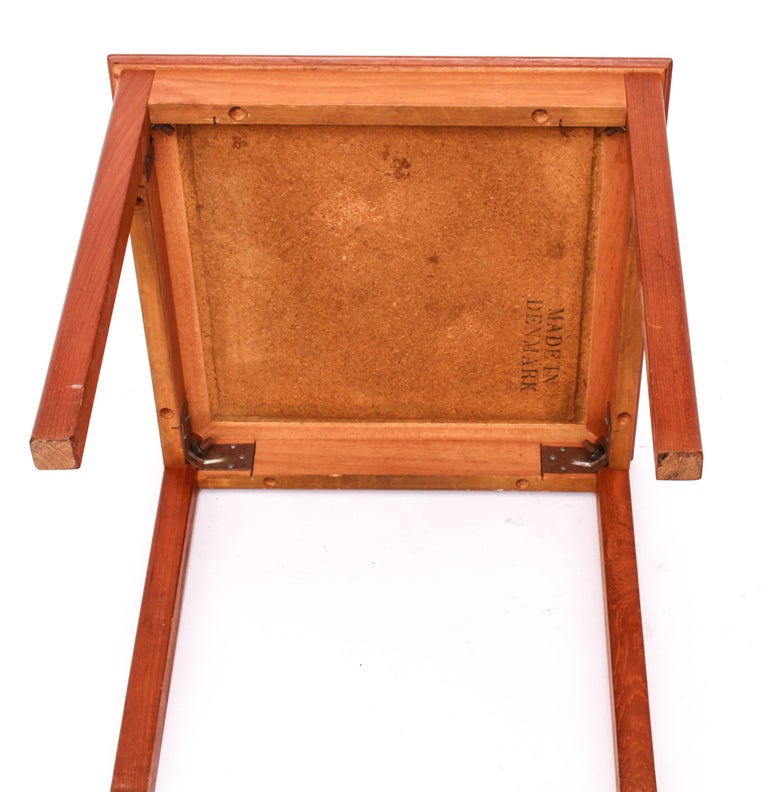 Danish Scandinavian Modern Side Table with Tiled Top at 1stDibs ...