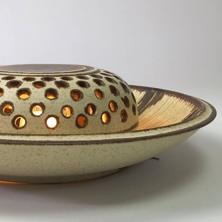 Danish Sculptural Ceramic Wall Light by BJ Ceramic, Berte Jessen ...