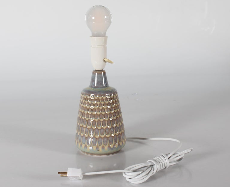 Danish Søholm Table Lamp in Einar Johansen Style Dusty Light Yellow ...