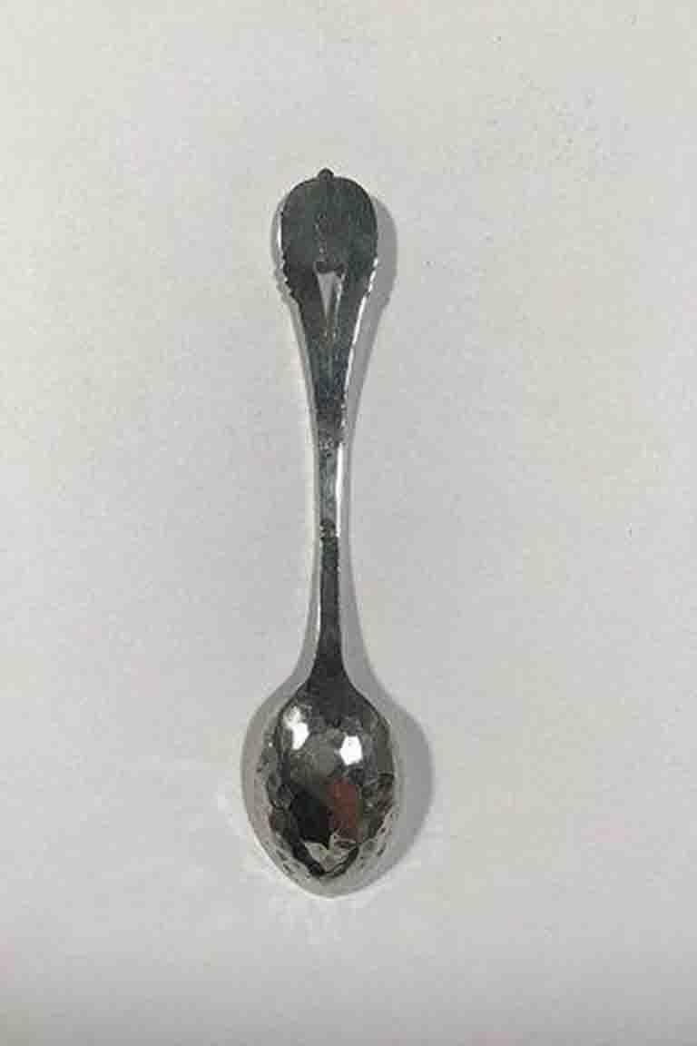Danish Silver Salt Spoon For Sale at 1stDibs