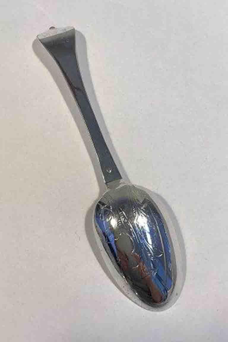 Danish Silver Spoon "Rat Tail Spoon" 1728 For Sale at 1stDibs