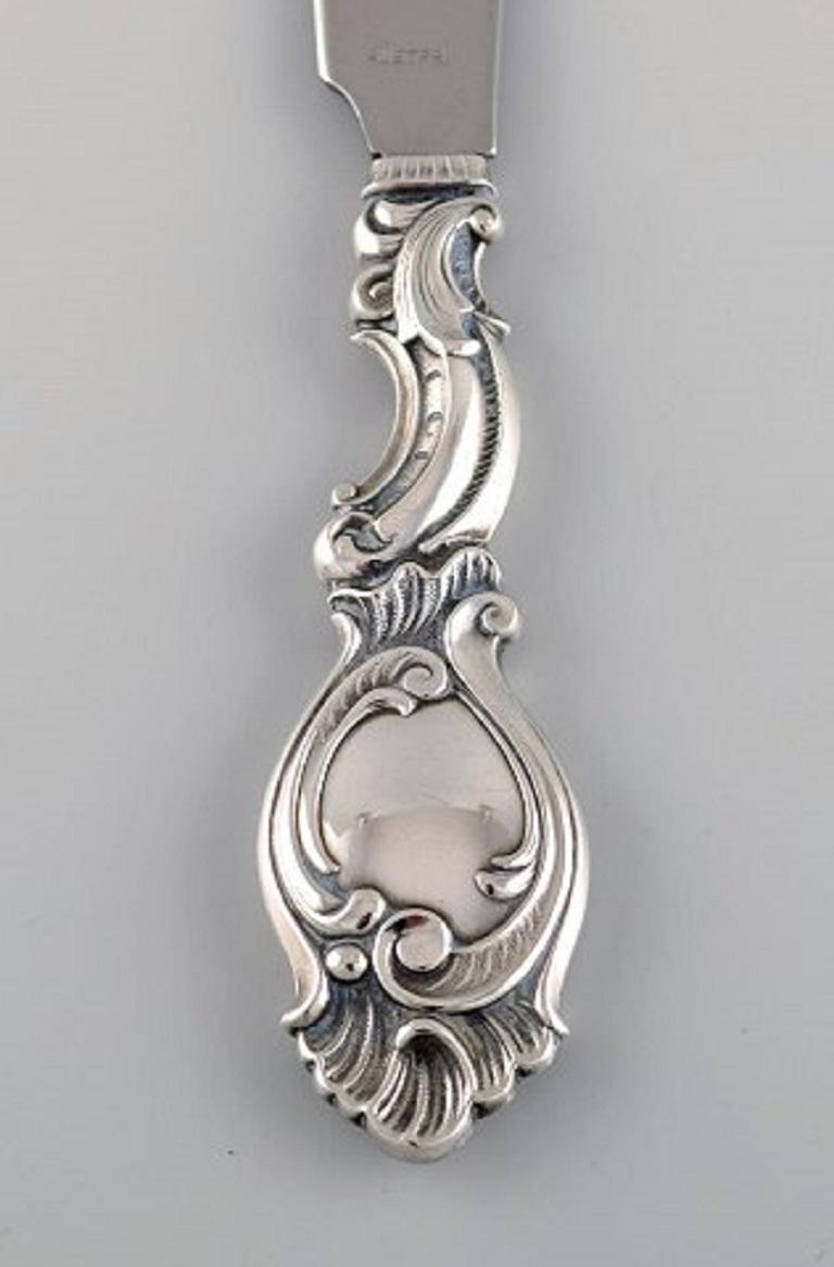 Danish Silversmith, Five Serving Parts in Silver, Rococo Style, 1940s ...