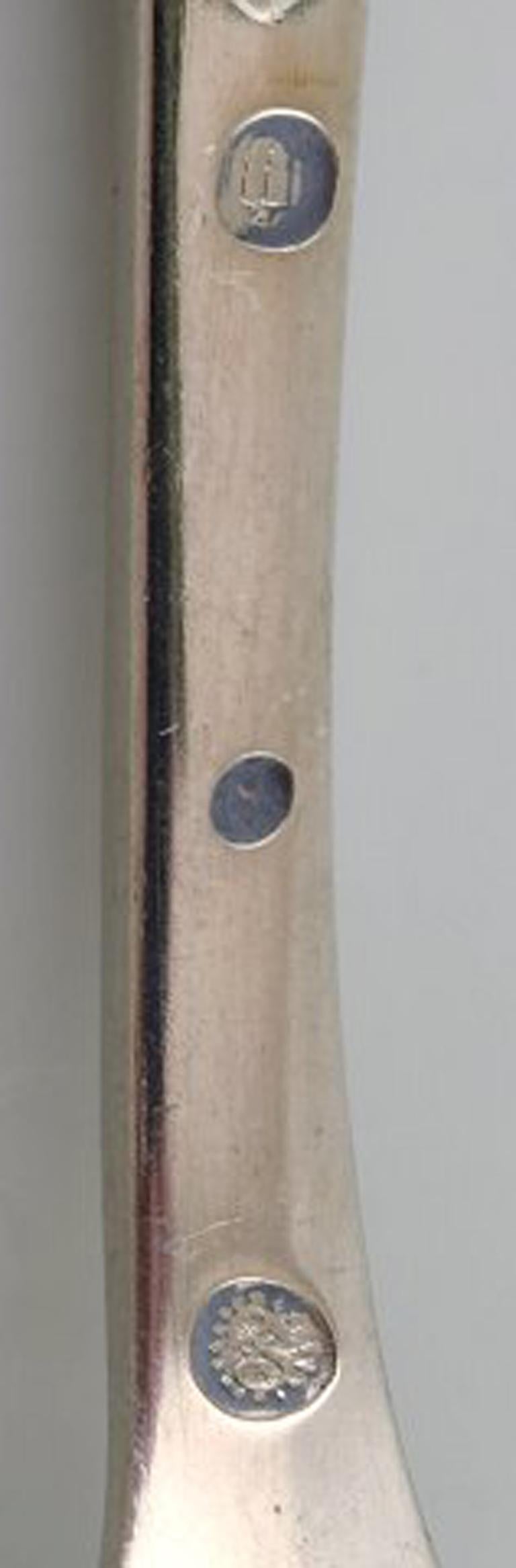 Danish Silversmith, Fork in Silver, 1940s, Ten Pieces For Sale at 1stDibs