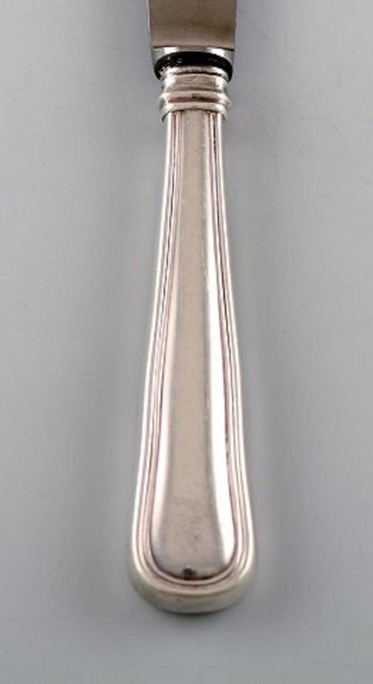 Danish Silversmith, Old Danish Fruit Knife in Silver, 1930, 4 Pieces ...