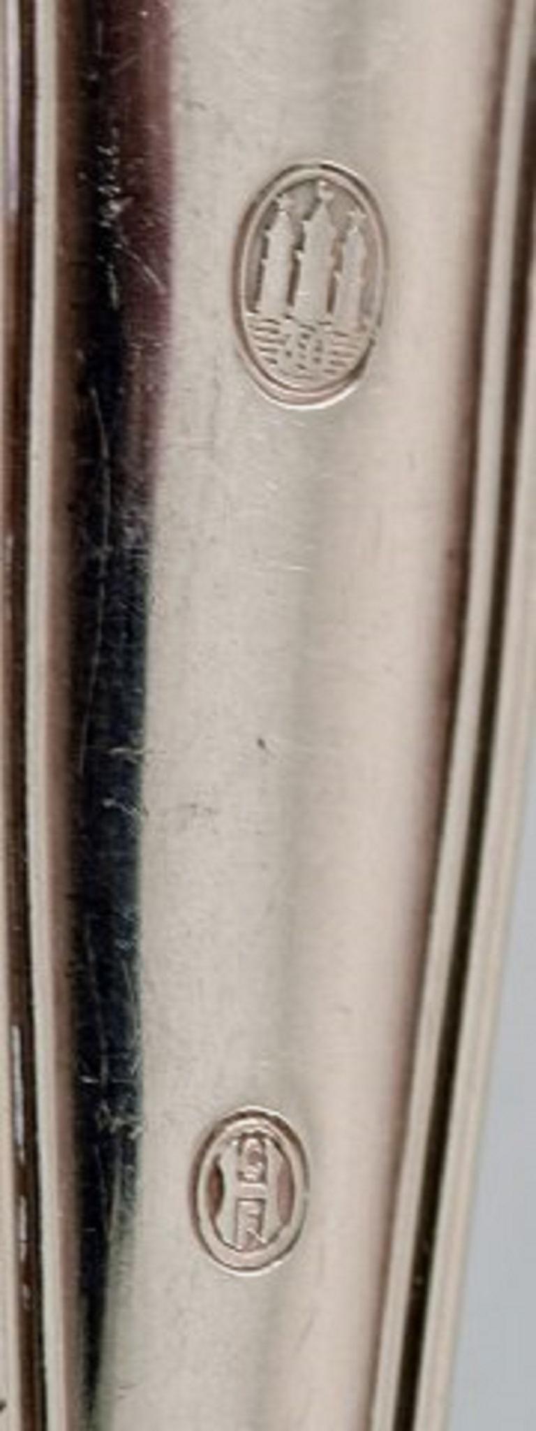 Danish Silversmith, Old Danish Fruit Knife in Silver, 1930, 4 Pieces ...