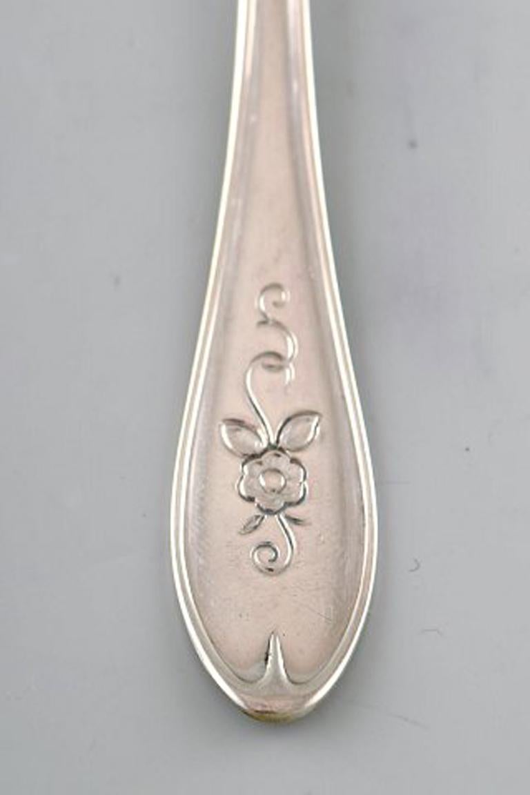 Danish Silversmith, Set of 4 Cake Forks in Silver, 1930 For Sale at 1stDibs