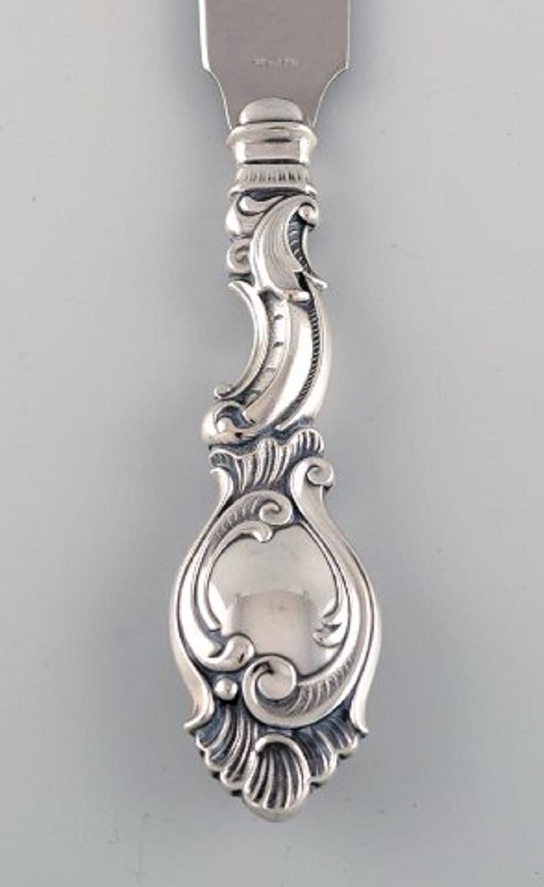Danish Silversmith, Three Serving Parts in Silver, Rococo Style, 1940s ...