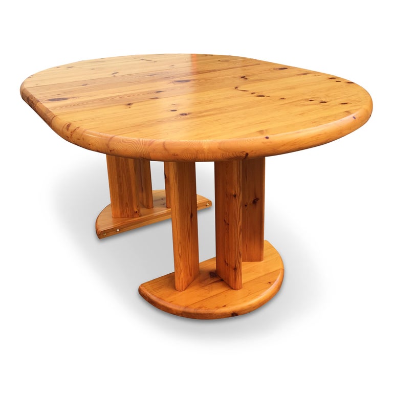 Danish Solid Pine Extension Dining Set by Rainer Daumiller for ...