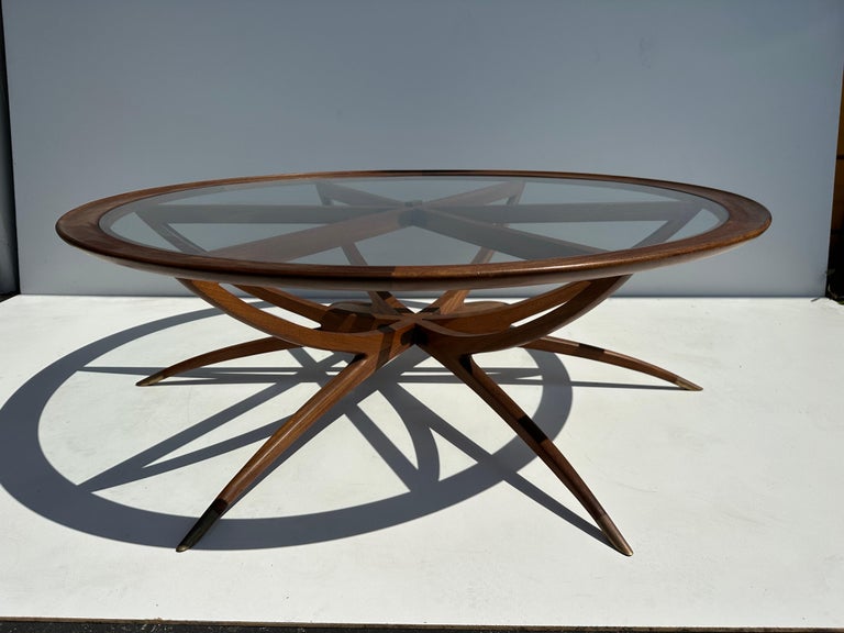 Danish Spider Leg Coffee Table For Sale at 1stDibs