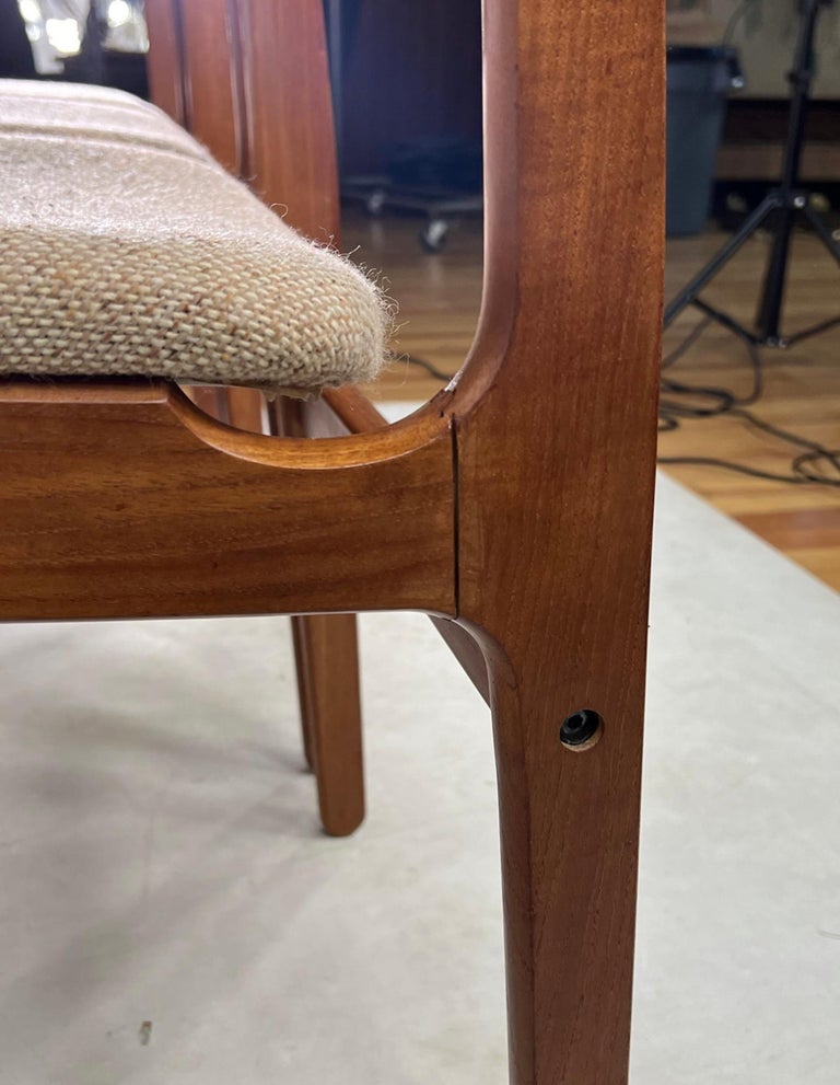 Danish Style D-Scan Sculptural Dining Chairs, Set of 6 at 1stDibs