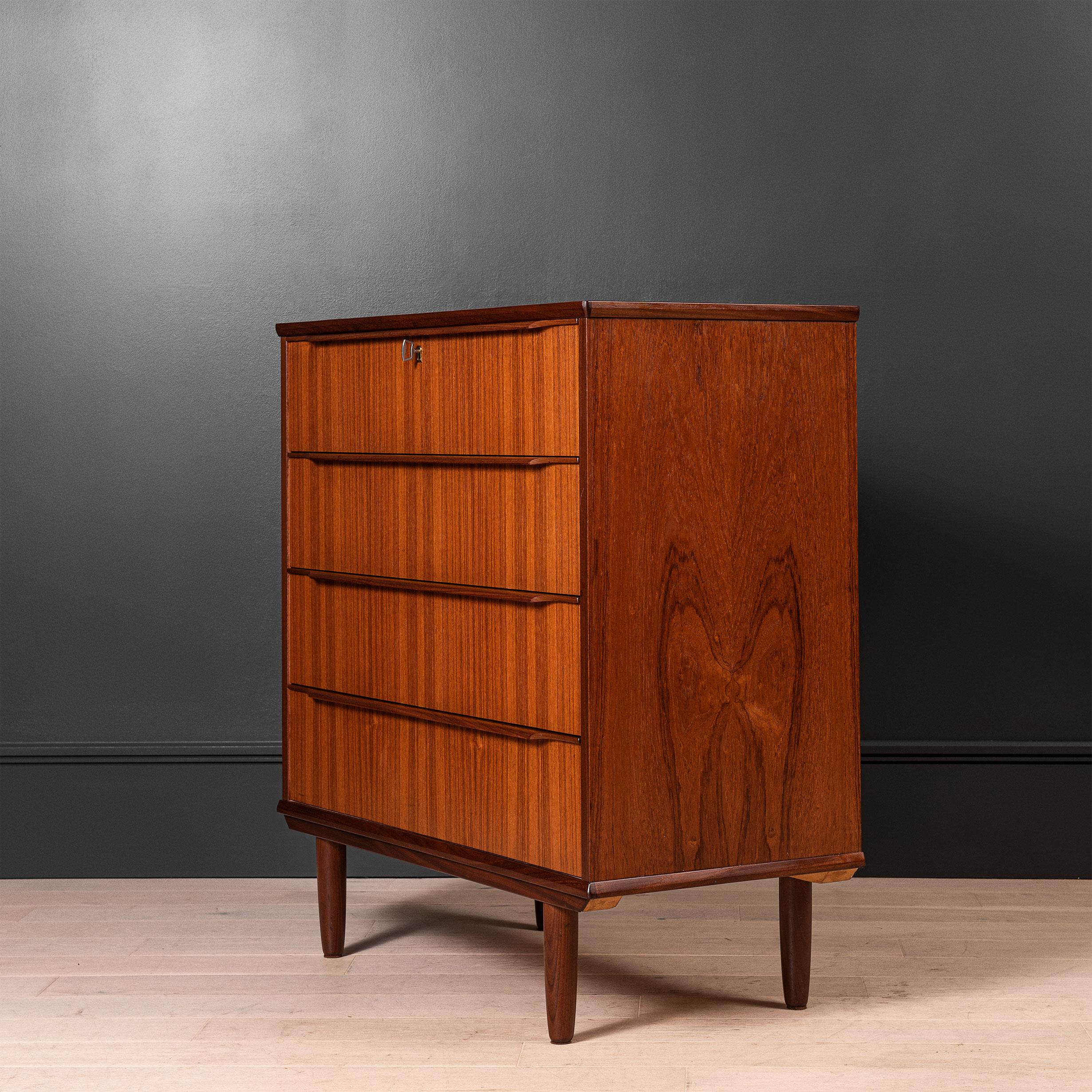 Danish Teak Chest of Drawers at 1stDibs
