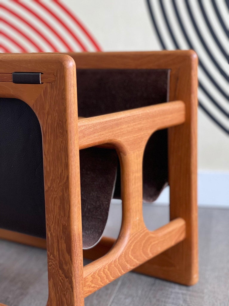 Danish Teak Magazine Rack by Salin Møbler For Sale at 1stDibs