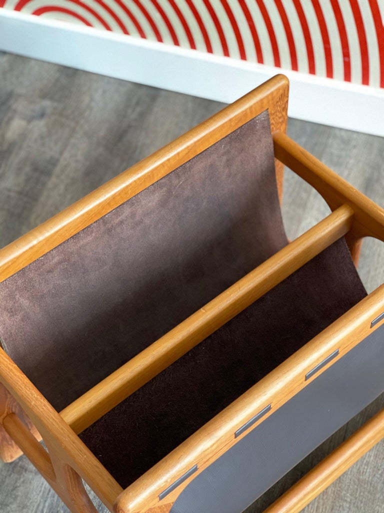 Danish Teak Magazine Rack by Salin Møbler For Sale at 1stDibs