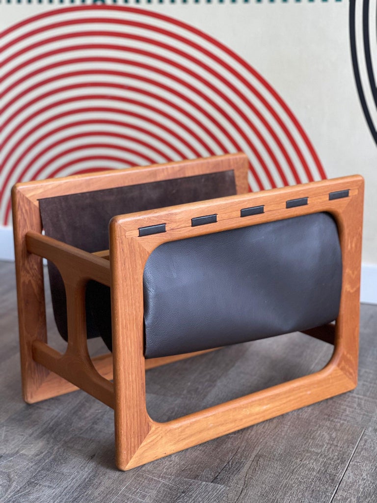 Danish Teak Magazine Rack by Salin Møbler For Sale at 1stDibs