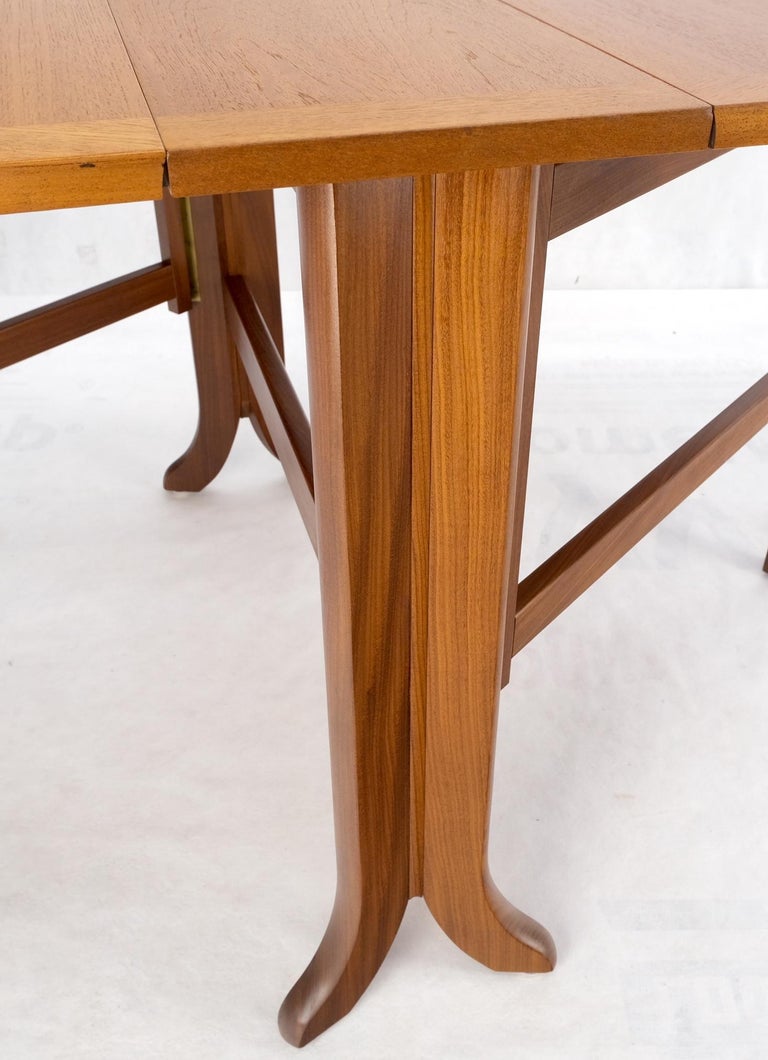 Danish Teak Mid-Century Modern Drop Leaf Gate Leg Dining Table For Sale ...