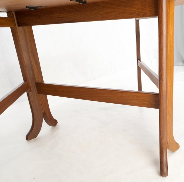 Danish Teak Mid-Century Modern Drop Leaf Gate Leg Dining Table For Sale ...