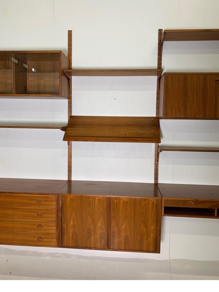 Danish Teak Modular Wall Unit by Thygesen and Sorensen for HG Furniture ...