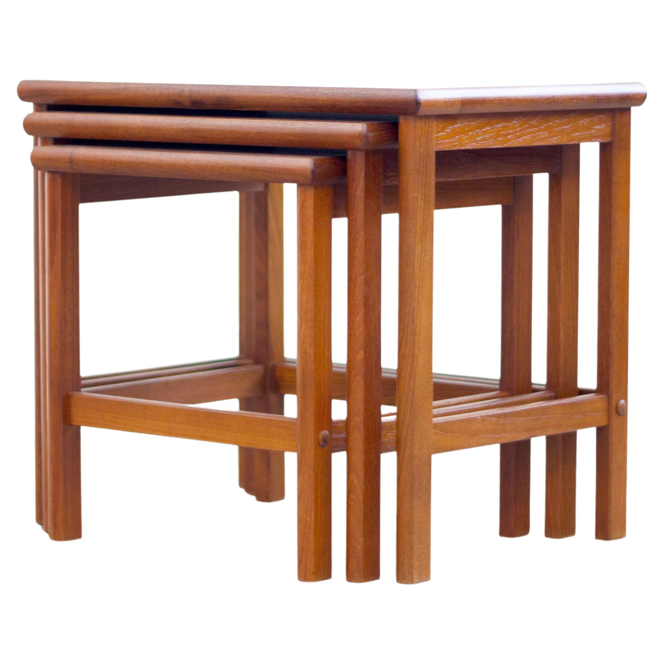 Danish Teak Nesting Tables At 1stdibs