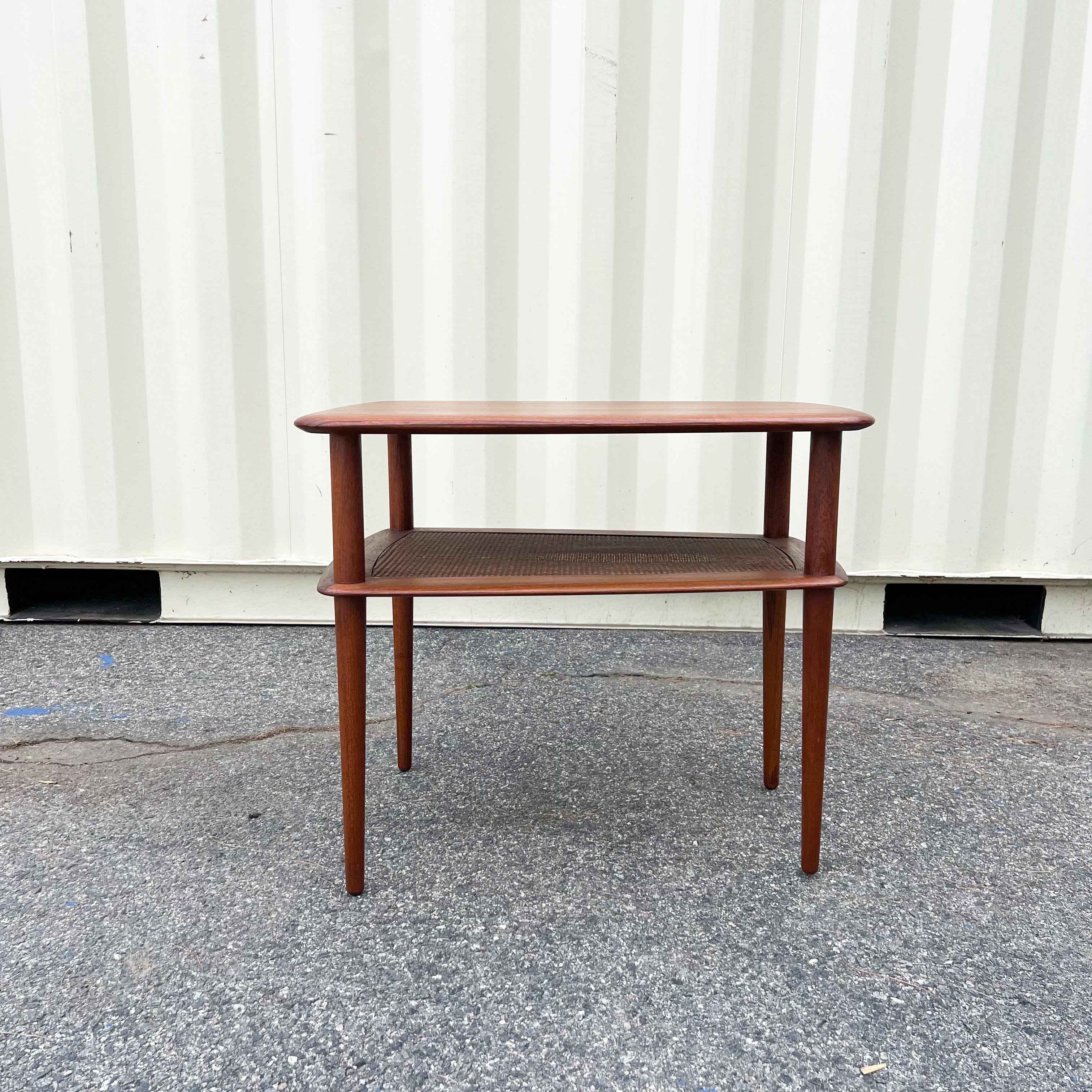 Danish Teak Occasional or End Table, Peter Hvidt for John Stuart For ...