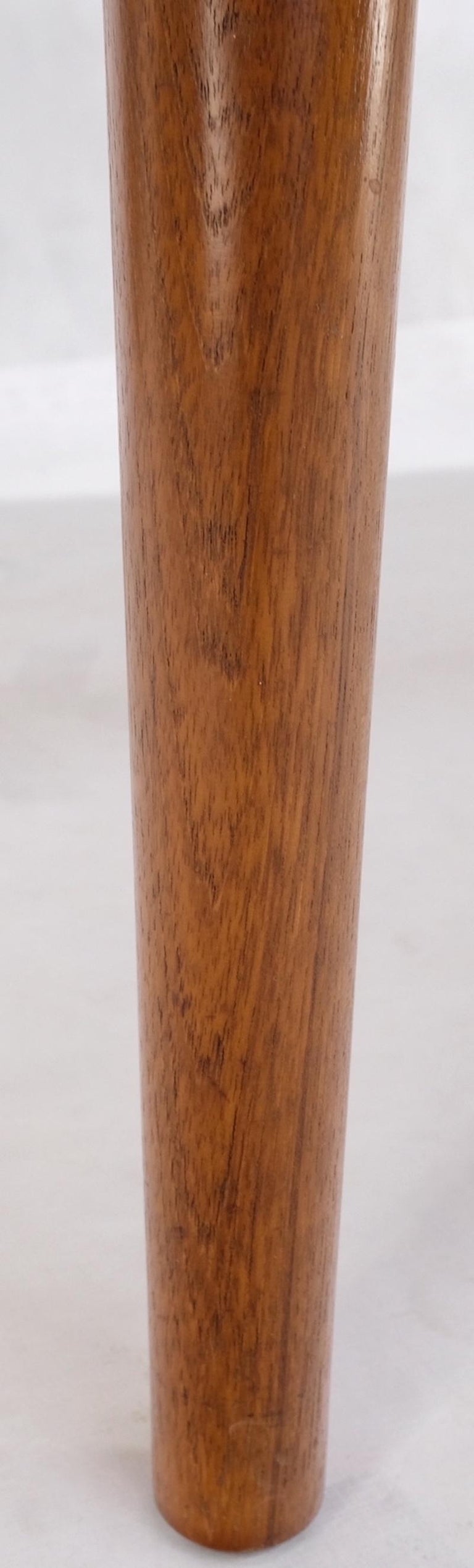 Danish Teak Rounded Corners Rectangle Dining Table One Hide Away Board ...