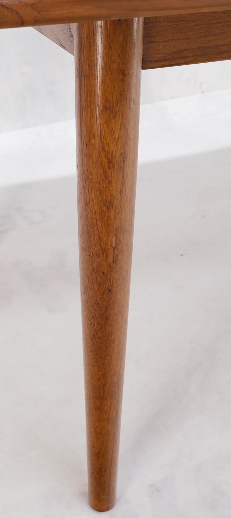 Danish Teak Rounded Corners Rectangle Dining Table One Hide Away Board ...