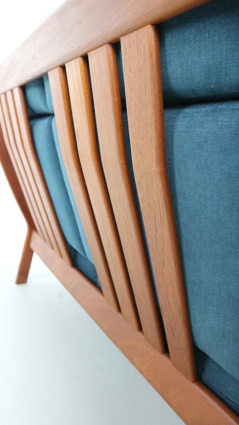 Danish Teak Three-Seat Sofa by Juul Kristensen for Glostrup Mobelfabrik ...