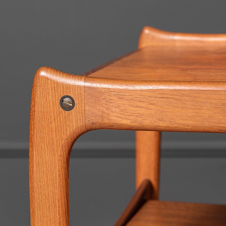 Danish Teak Trolley For Sale at 1stDibs