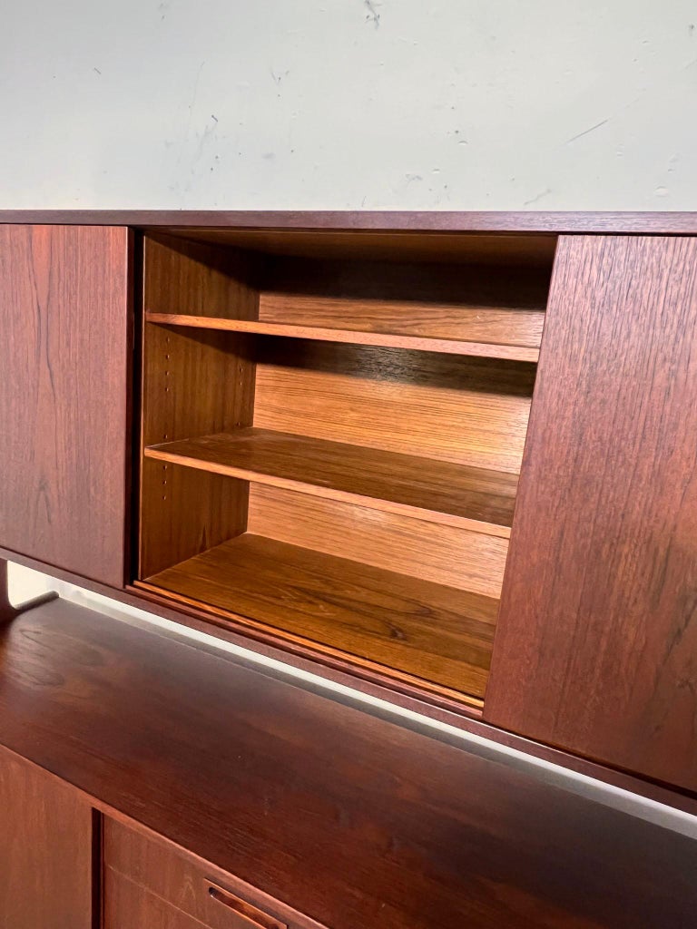 Danish Teak Two Tier Credenza in the Style of Hans Wegner, Circa 1960s ...
