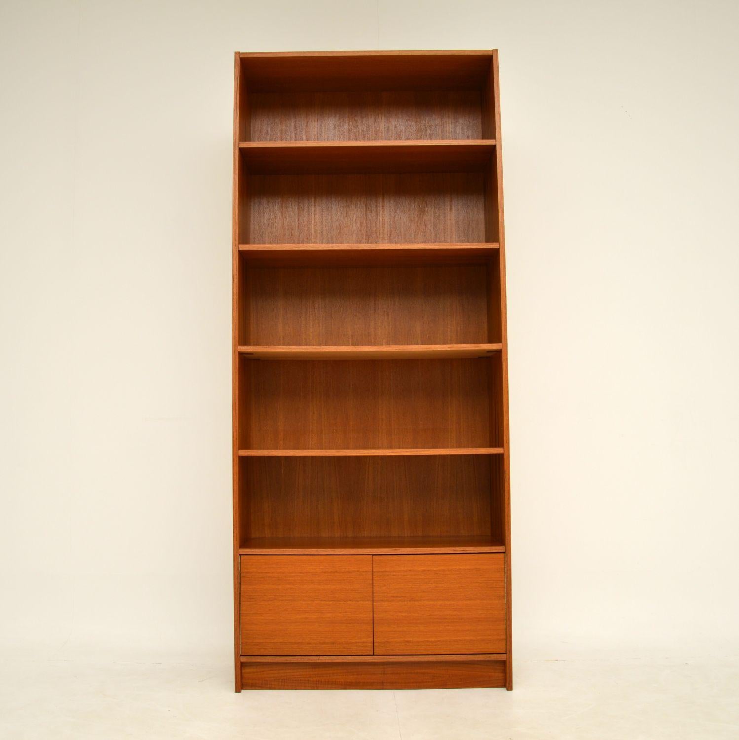 Danish Teak Vintage Bookcase at 1stDibs
