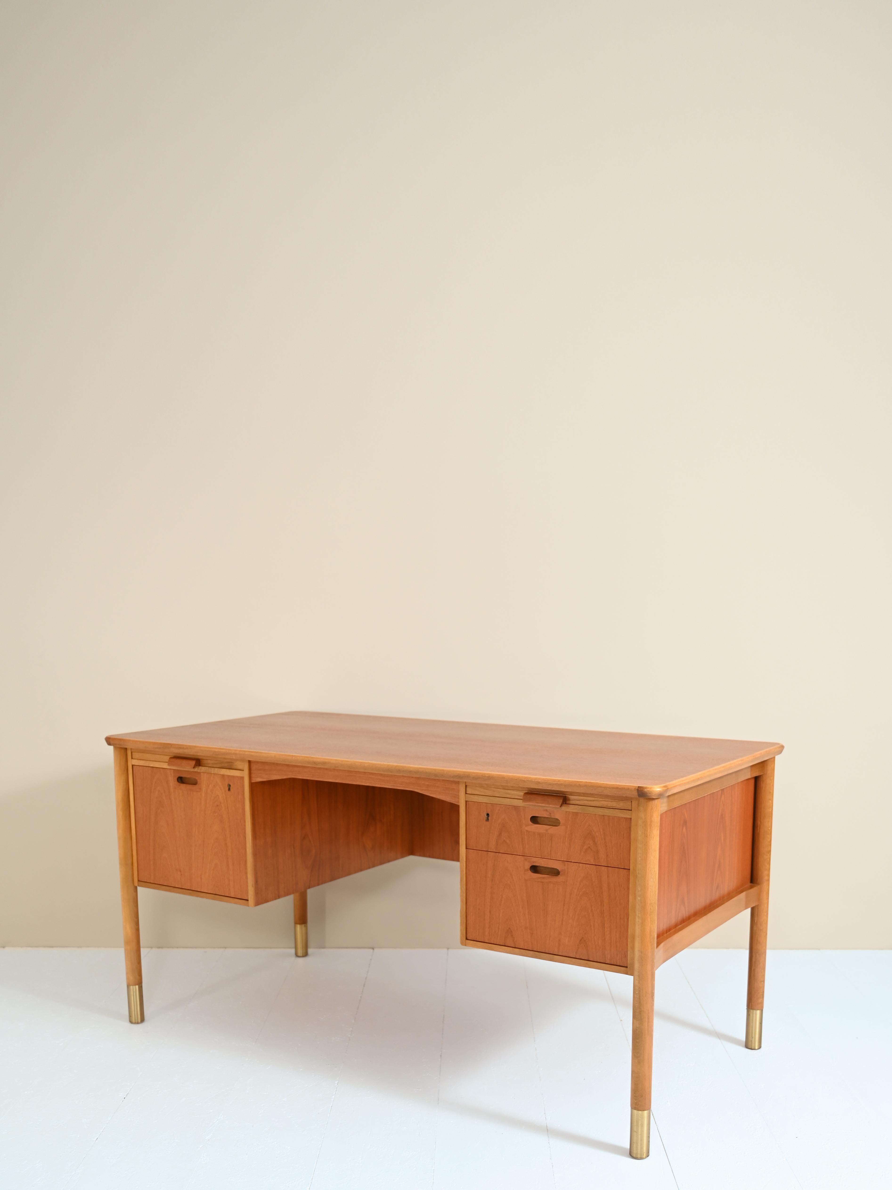 Danish Vintage Office Desk For Sale at 1stDibs
