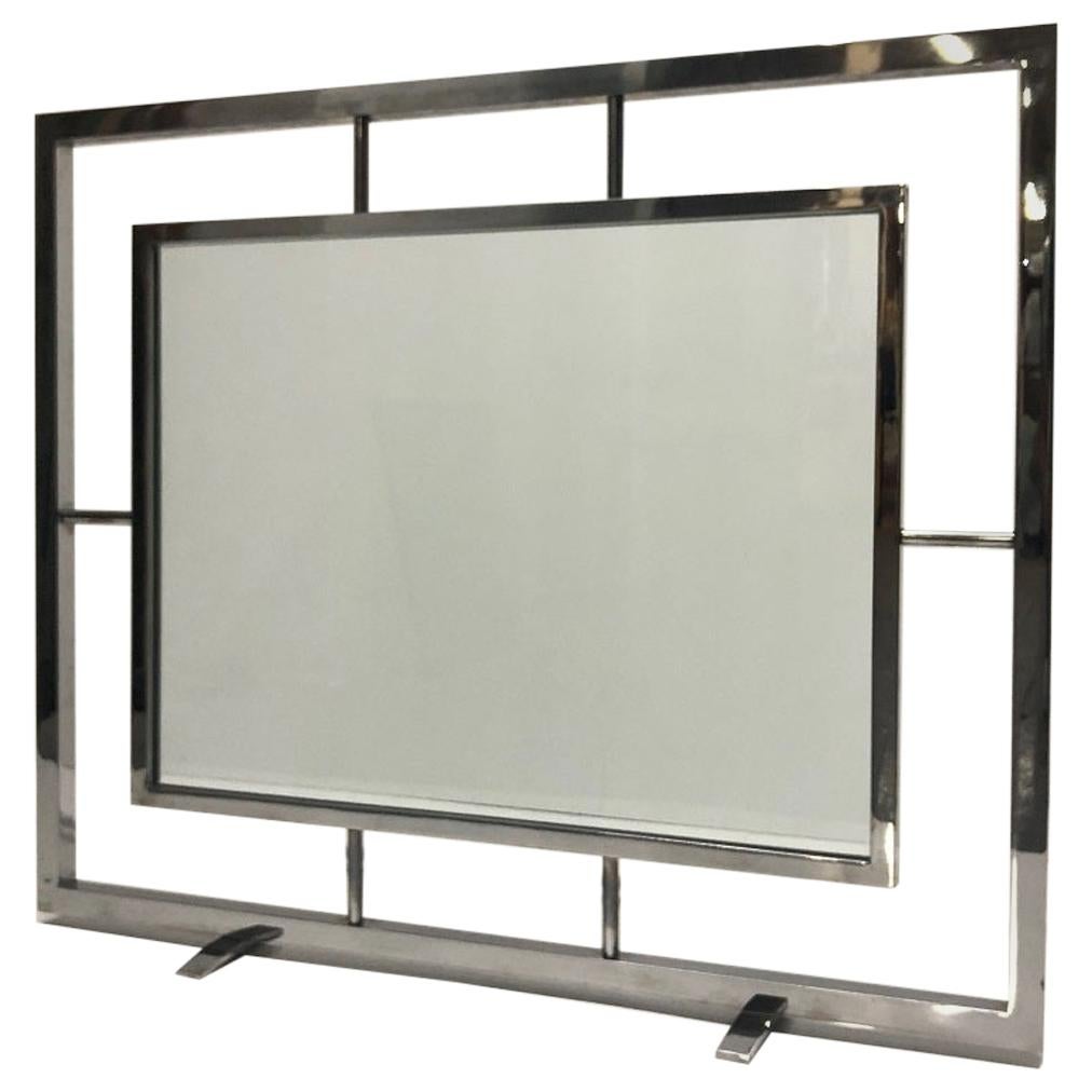 Italian Venetian Wrought Iron and Stained Murano Glass Fire Screen at ...