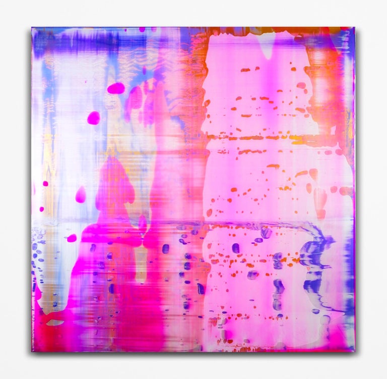 Danny Giesbers - Pink Lush (Abstract Painting) For Sale at 1stDibs