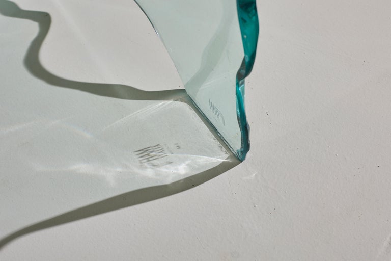 Danny Lane Hand Shaped Glass 'Shell' Coffee Table for Fiam '1989' For ...