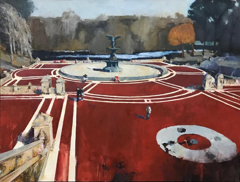 Danny McCaw - "Central Park," Oil Painting For Sale at 1stDibs