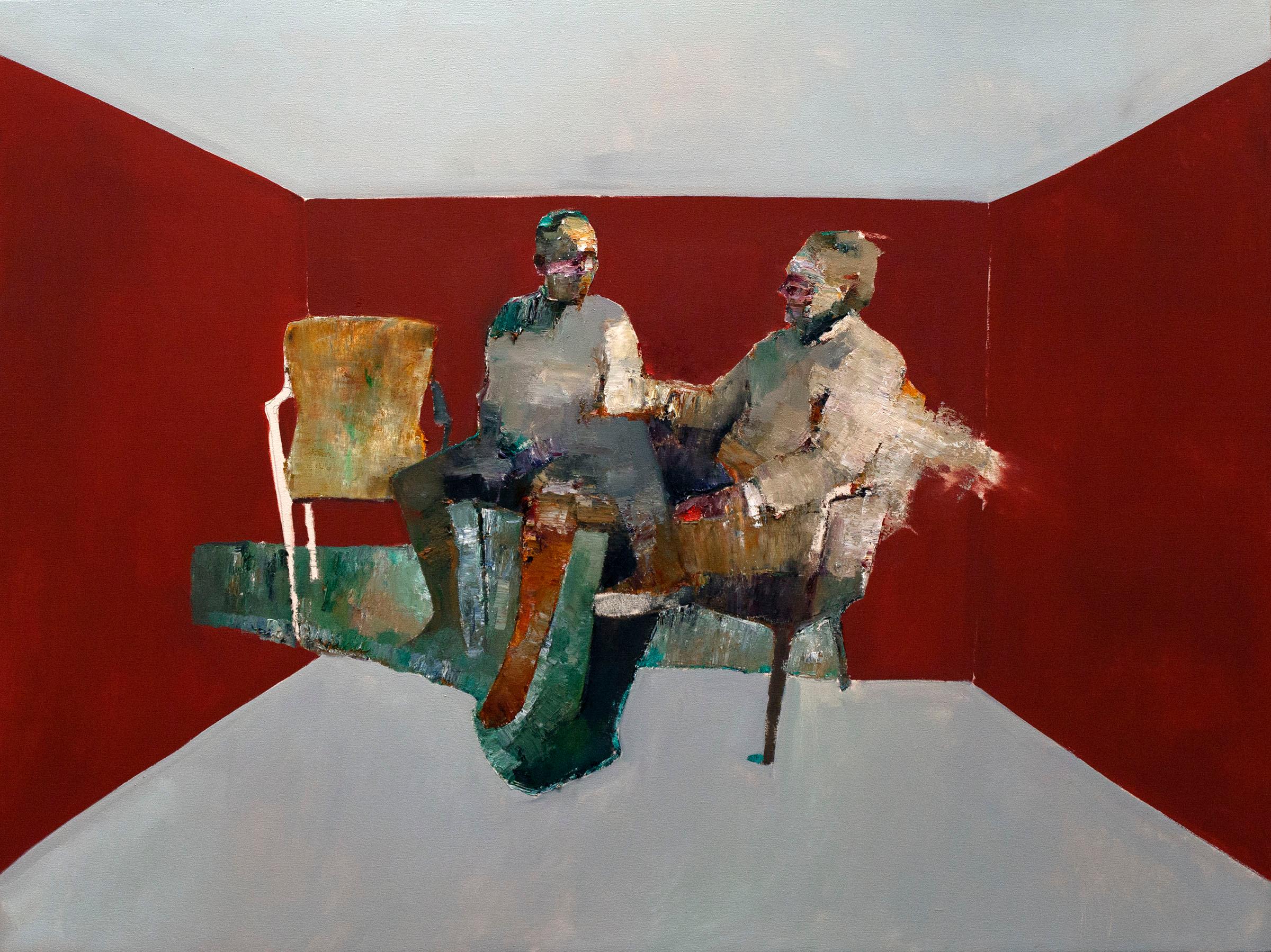 Danny McCaw - "Head 1" Oil Painting For Sale at 1stDibs