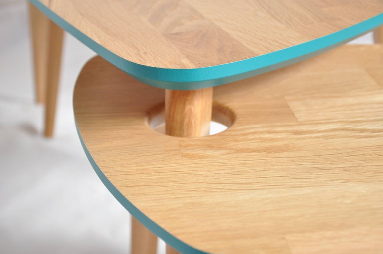 Modern Scandinavian Style "Danse De Salon" Modular Trundle Coffee Table ...