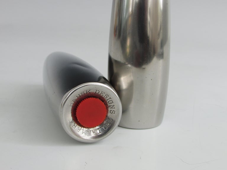 Dansk Denmark Quistgaard Design Stainless Steel Salt Pepper Shakers For ...