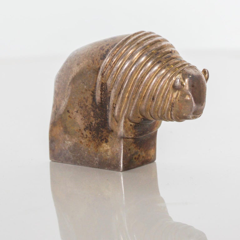 Dansk Designs Bison Paperweight Silver Midcentury Danish Modern Vintage ...